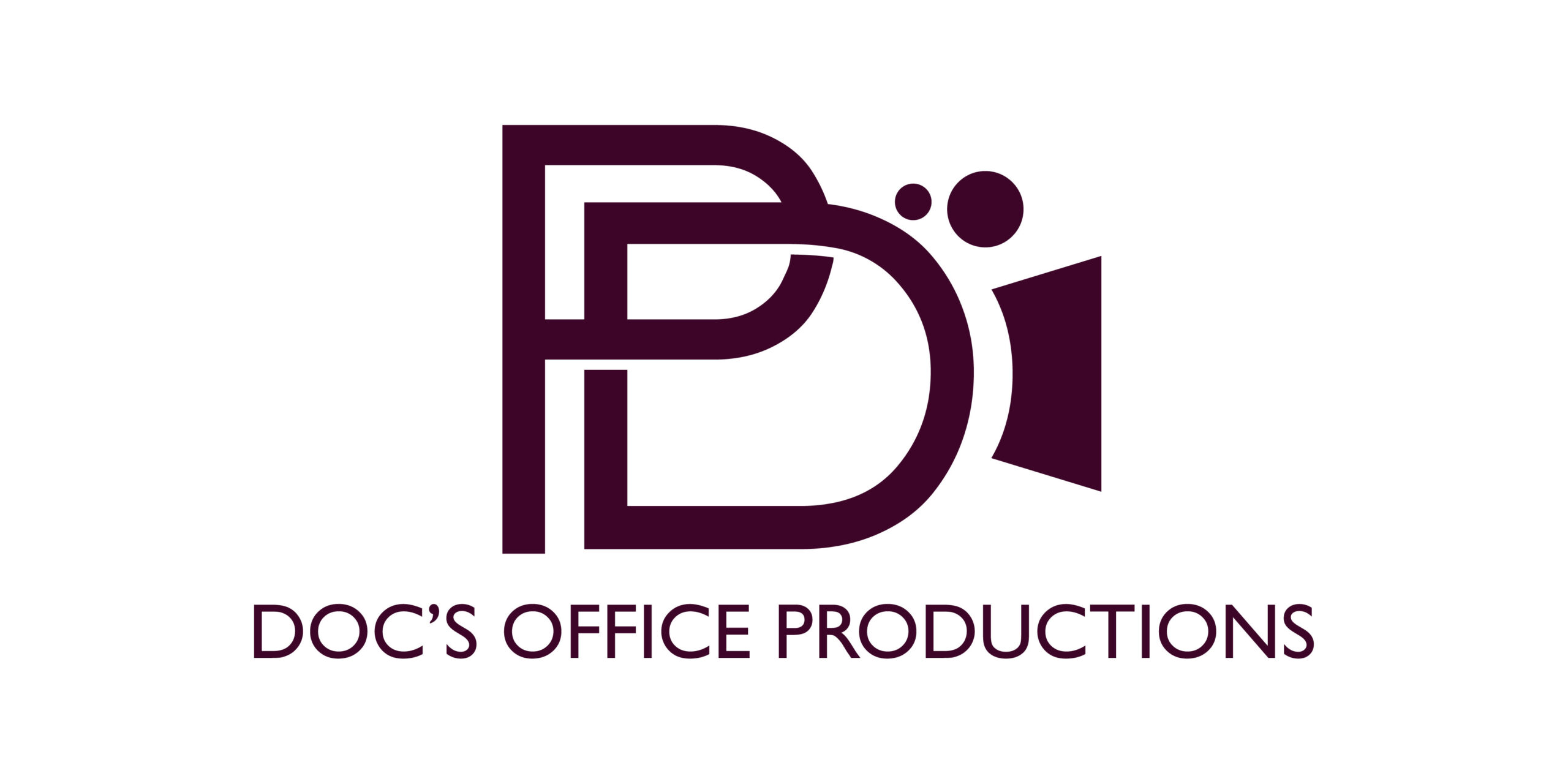 With background_Purple logo – Doc's Office Productions, INC.